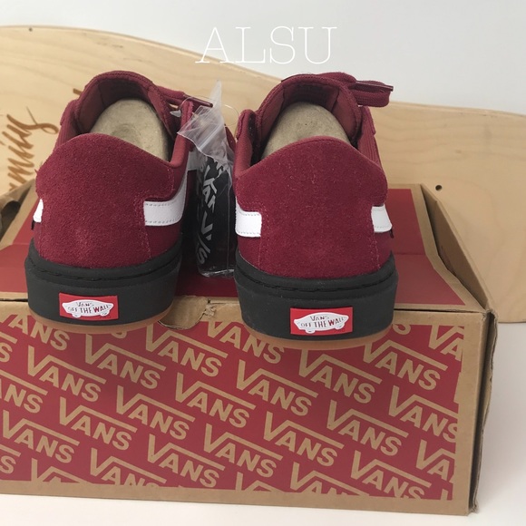 Vans | Shoes | Vans Old Skool Pro Maroon Black W Authentic | Poshmark